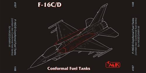 F-16C/D Conformal Fuel Tanks - Modellbauversand Hanke, 11,50