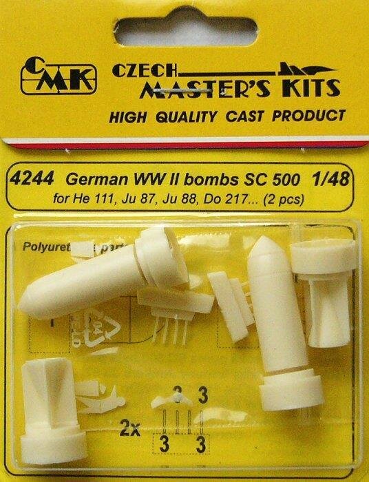 German WWII bombs SC 500 (2 pcs.) - Hanke Modellbau, 11,50