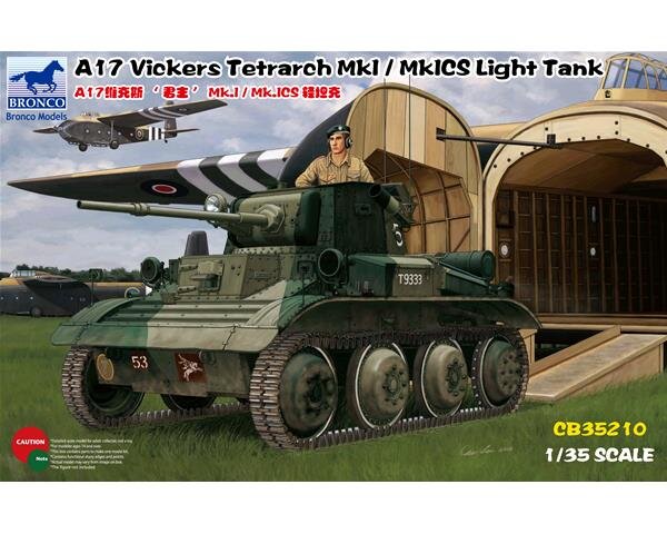 A17 Vickers Tetrarch Mk.I/Mk.ICS Light Tank - Hanke Modellbau, 41,50