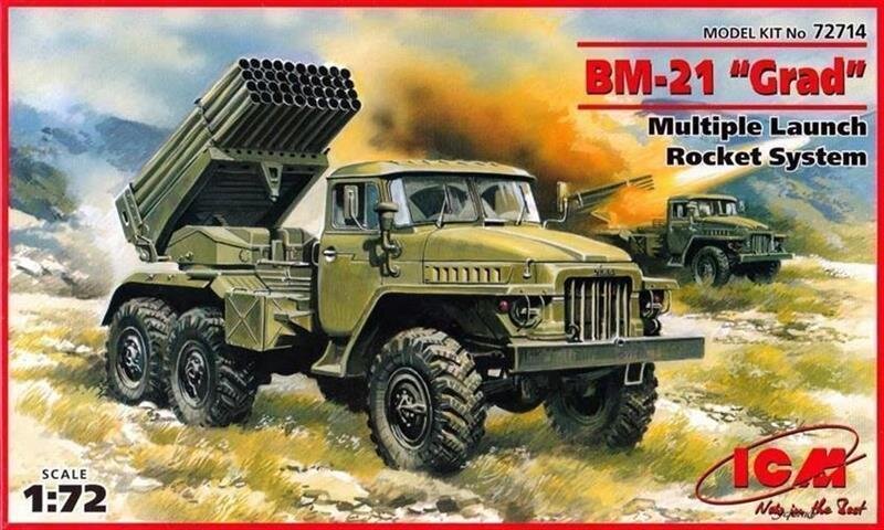 BM-21 "Grad" multiple rocket launch system - Modellbauversand Hanke, 12 ...