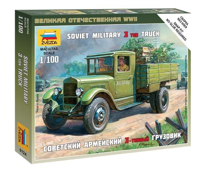 1/100 ZiS-5 Soviet Military 3tonTruck - Zvezda 6124