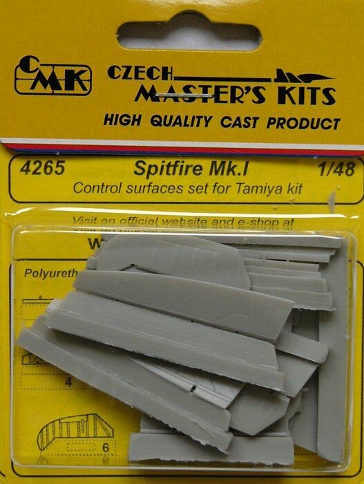 Spitfire Mk.I - Control surfaces set - Modellbauversand Hanke, 12,50
