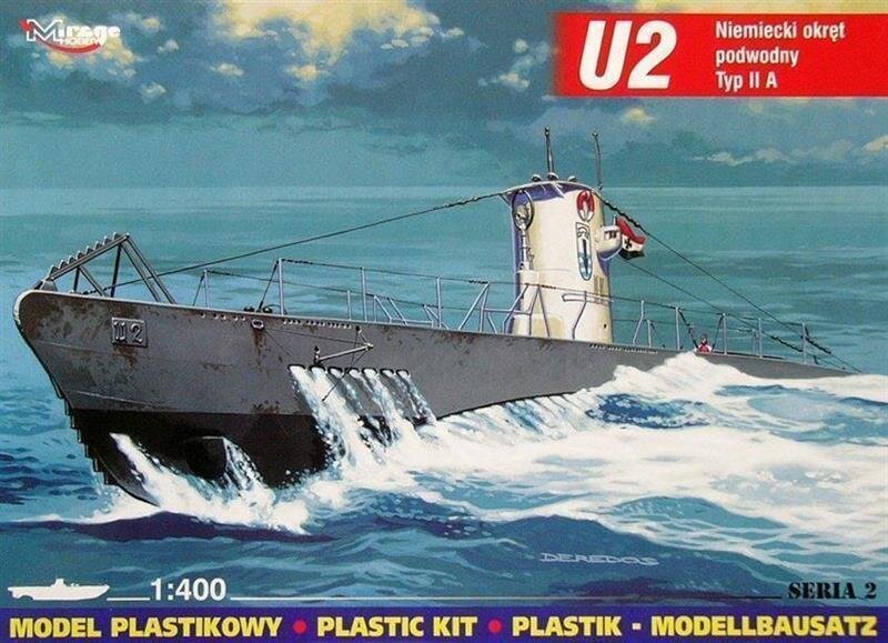 German U-Boot U-2 (Uboot Type IIA) - Modellbauversand Hanke, 6,79