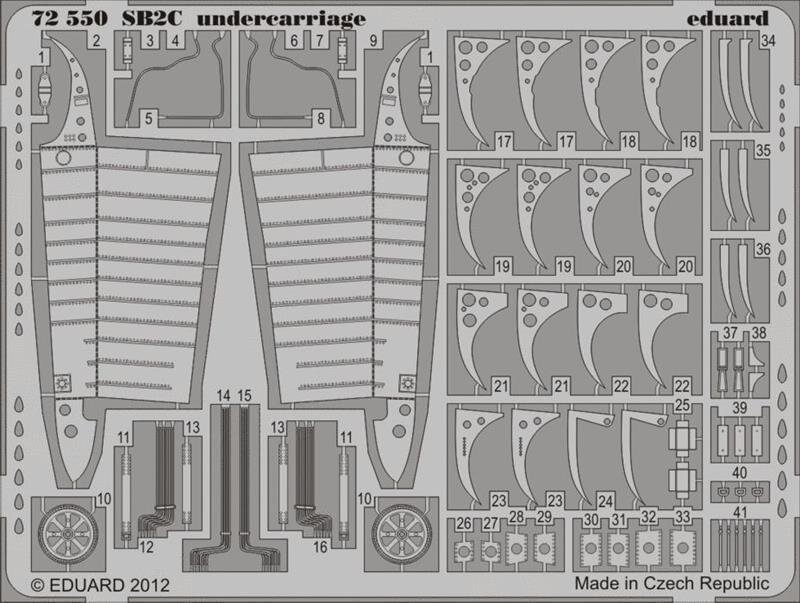 Curtiss SB2C-3/SBC-4 Helldiver undercarriage