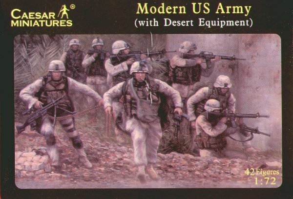1/72 Modern US Army (with desert equipment) - Caesar Miniatures H030