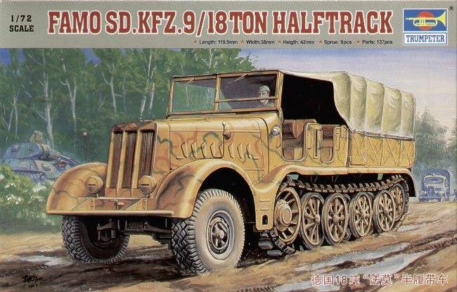1/72 German Sd.Kfz. 9 FAMO, 18t Halftrack Early - Trumpeter 07203
