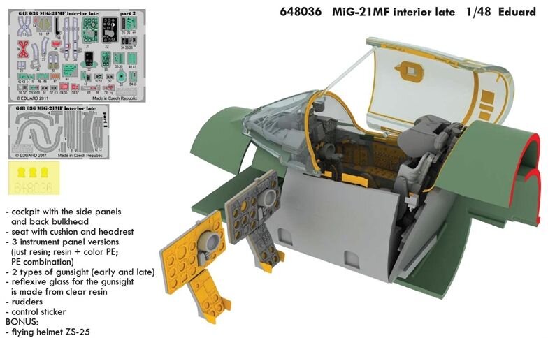 MiG-21MF interior late (Eduard)