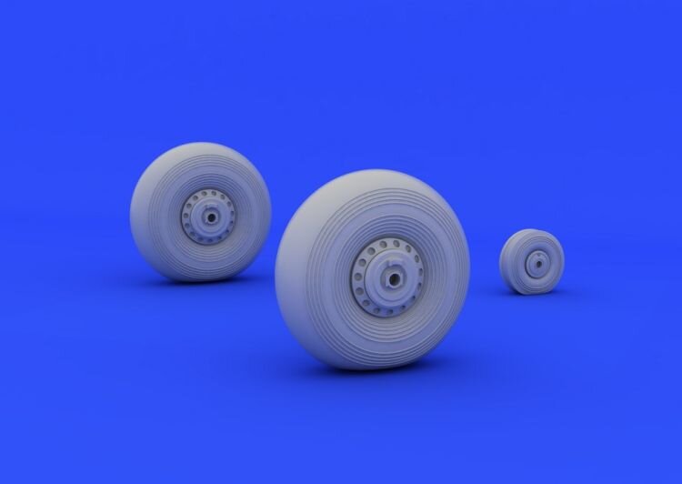 Avro Lancaster B.II wheels (Airfix)