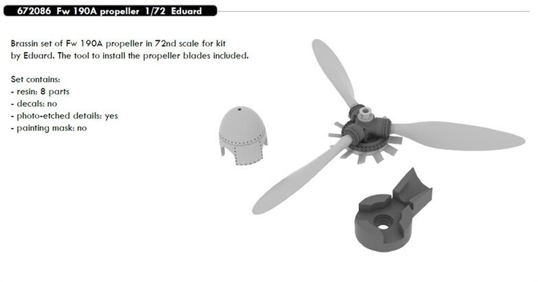 Focke-Wulf Fw 190A-8 propeller - Modellbauversand Hanke, 4,99
