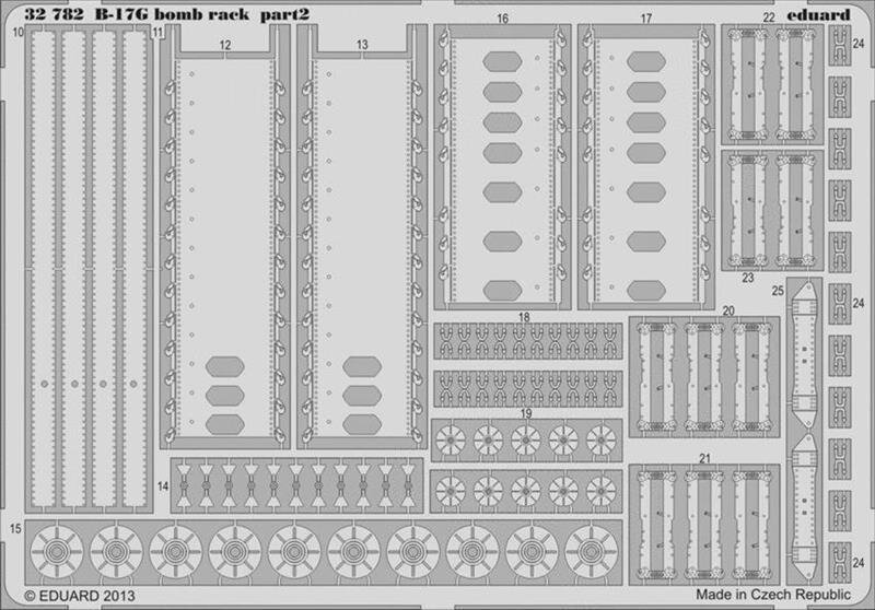 Boeing B-17G Flying Fortress bomb rack