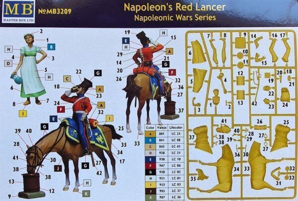 Napoleon's Red Lancer - Napoleonic Wars Series - Hanke Modellbau, 8,48
