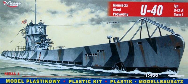 German U-Boot U-40 - Typ IXa - Modellbauversand Hanke, 9,79