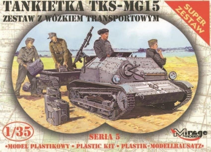 Tankette TKS-MG15 + Universalanhänger