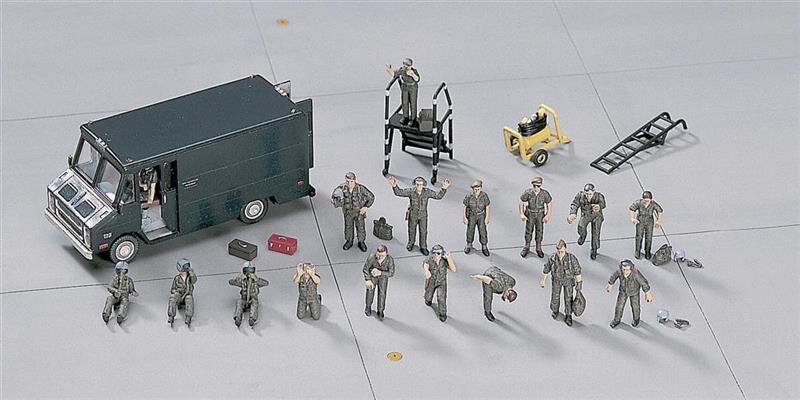 1/72 US Pilot & Ground Crew Set