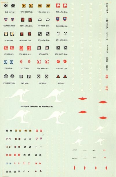 British & Australian Armour Division Insignia 1940