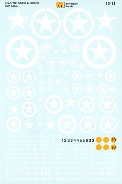 US Armour Codes & Insignia 1:35