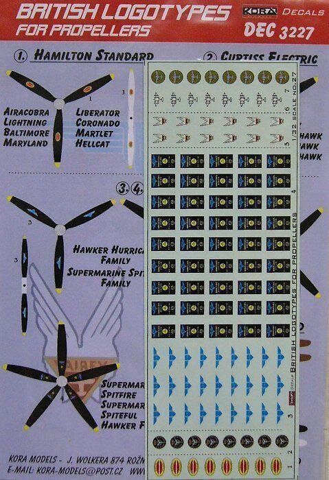 British logotypes for propellers