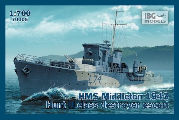 HMS Middleton 1943 Hunt II class destroyer escort - Modellbauversand ...