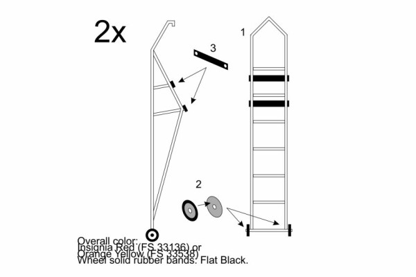 North-American RA-5C Vigilante Boarding Ladder Set - Modellbauversand, 6,10