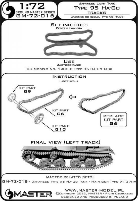 Japanese Type 95 Ha-Go light tank - Tracks