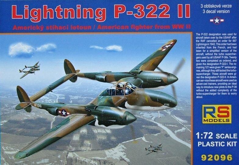 Lockheed Lightning P-322 II USAAF - Modellbauversand Hanke, 27,99