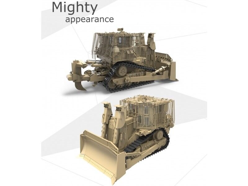 Caterpillar D9R Doobi Armoured Bulldozer with Slat Armor