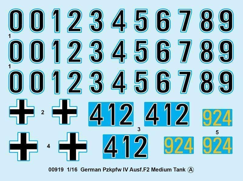 1/16 German Pz.Kpfw. IV Ausf. F2 - Sd. Kfz. 161 - Trumpeter 0919