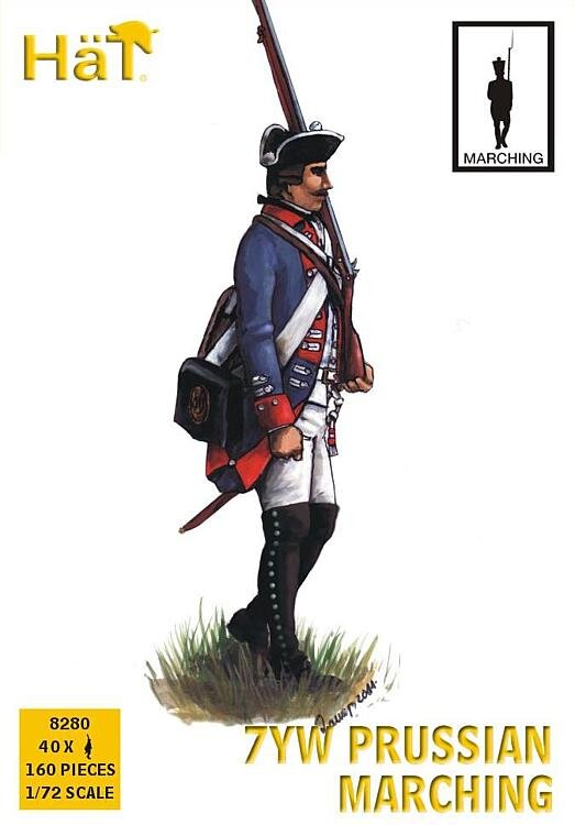 HäT 8280 - 1:72 7YW Prussian Infantry Marching