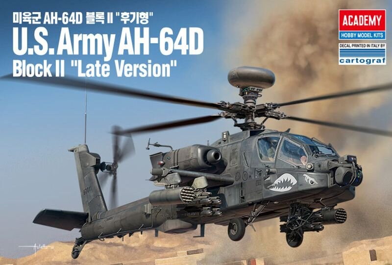 1/72 U.S. Army AH-64D Apache Block II "Late Version" - Academy 12551