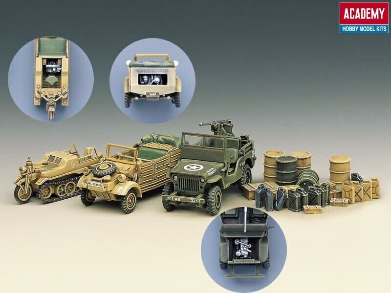 1/72 Light Vehicles of Allied & Axis During WWII - Academy 13416