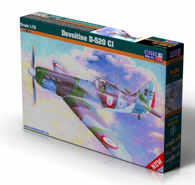 Dewoitine D.520CL - Modellbauversand Hanke, 6,99