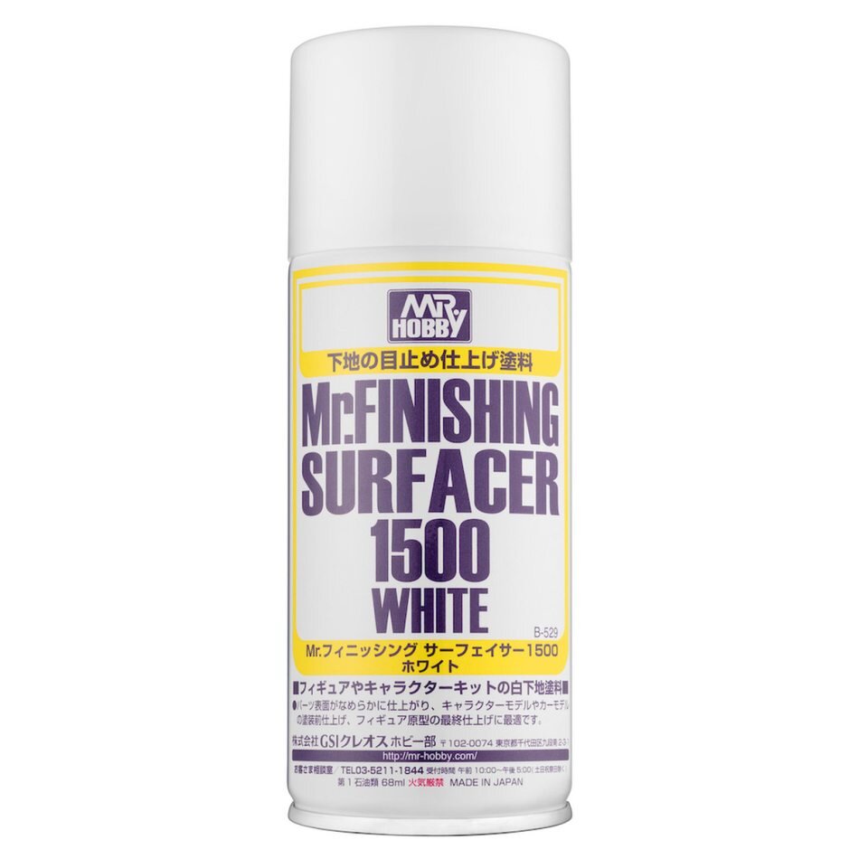 Mr. Hobby B-529 Mr. Finishing Surfacer 1500 white - Spray 170 ml