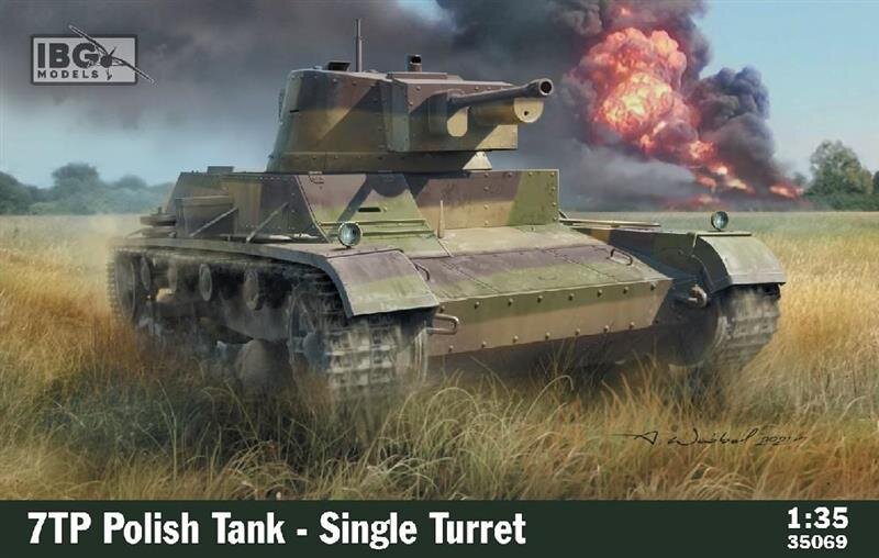 7TP Polish Tank - Single Turret - Interior Kit