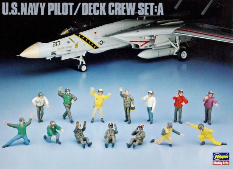 1/48 US Navy Pilot / Deck Crew Set A - Hasegawa 36006