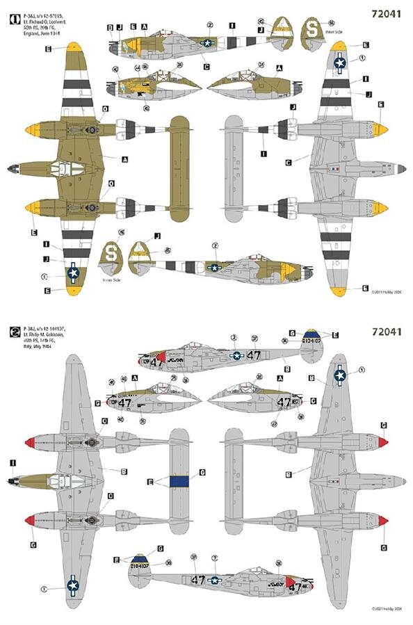 Lockheed P-38J Lightning - Europe 1944