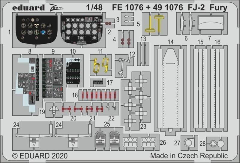1/48 North-American FJ-2 Fury for Kitty Hawk-Kits - Eduard Zoom FE107