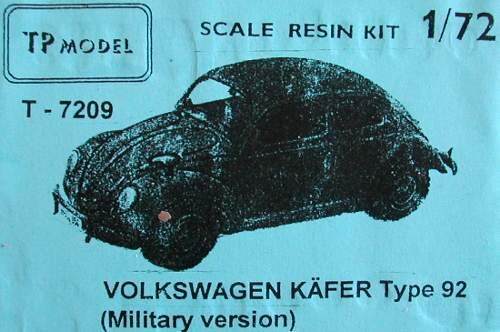 TP Models T-7209 - 1/72 VW Käfer Typ 92