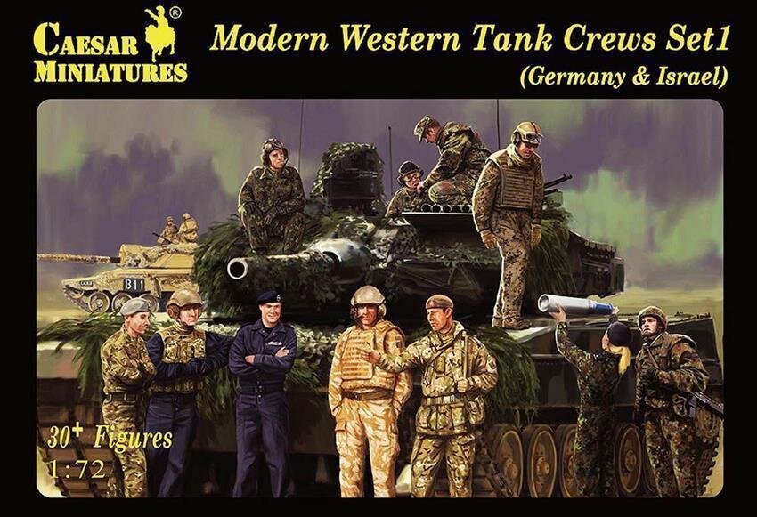 1:72 Modern Western Tank Crews Set 1 (Germany & Israel) - Caesar Mini
