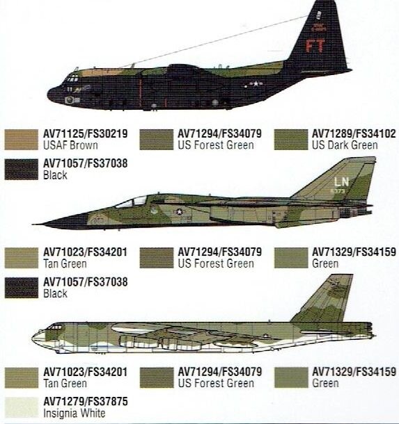 Model Air - USAF Colors Vietnam War" Scheme SEA (8)"