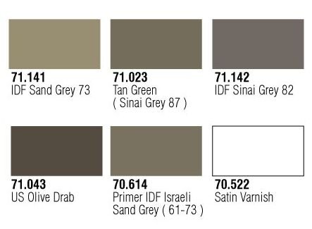 Model Air - IDF Colors - Israeli Defence Forces 1957 - present