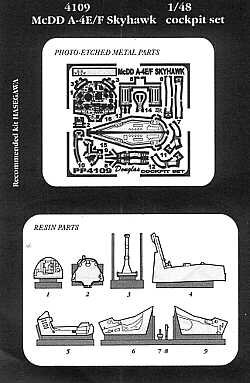 Douglas A-4E/A-4F Skyhawk Cockpit Set - Hanke Modellbau, 12,50