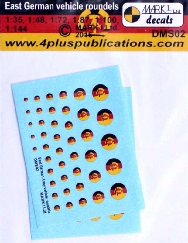 East German Army vehicle roundels - Modellbauversand Hanke, 2,49