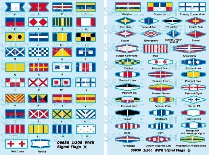 Trumpeter 06630 - 1/200 WWII Signal Flags