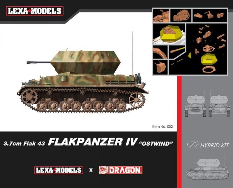 3,7 cm FlaK 43 Flakpanzer IV Ostwind"" - Modellbauversand Hanke, 35,99