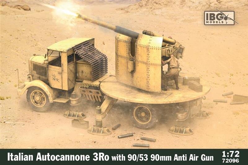 1/72 3Ro Italian Autocannone 90/53 AA Gun 90 mm - IBG Models 72096