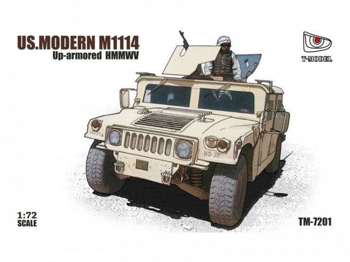 1/72 US Modern M1114 - Up-Armored HMMWV - T-Model 7201