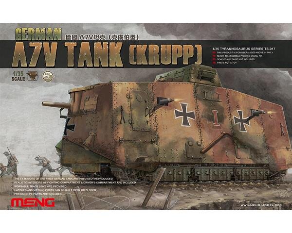 German A7V Tank (Krupp) - Modellbauversand Hanke, 64,99
