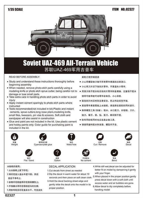 1/35 Soviet UAZ-469 All-Terrain Vehicle