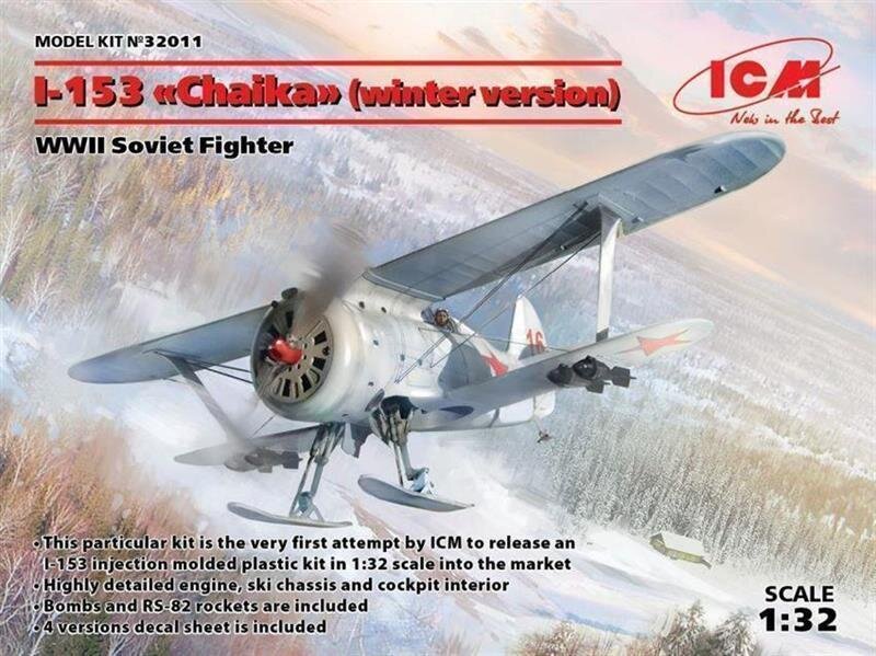 ICM 35011 - Polikarpov I-153 Chaika" Winter Version" 1:32