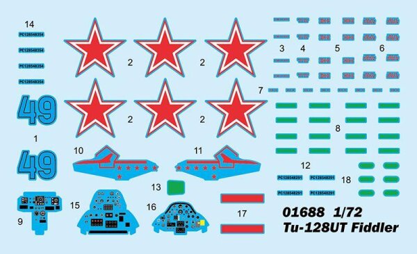 Tupolev Tu-128UT Fiddler - Modellbauversand Hanke, 42,99